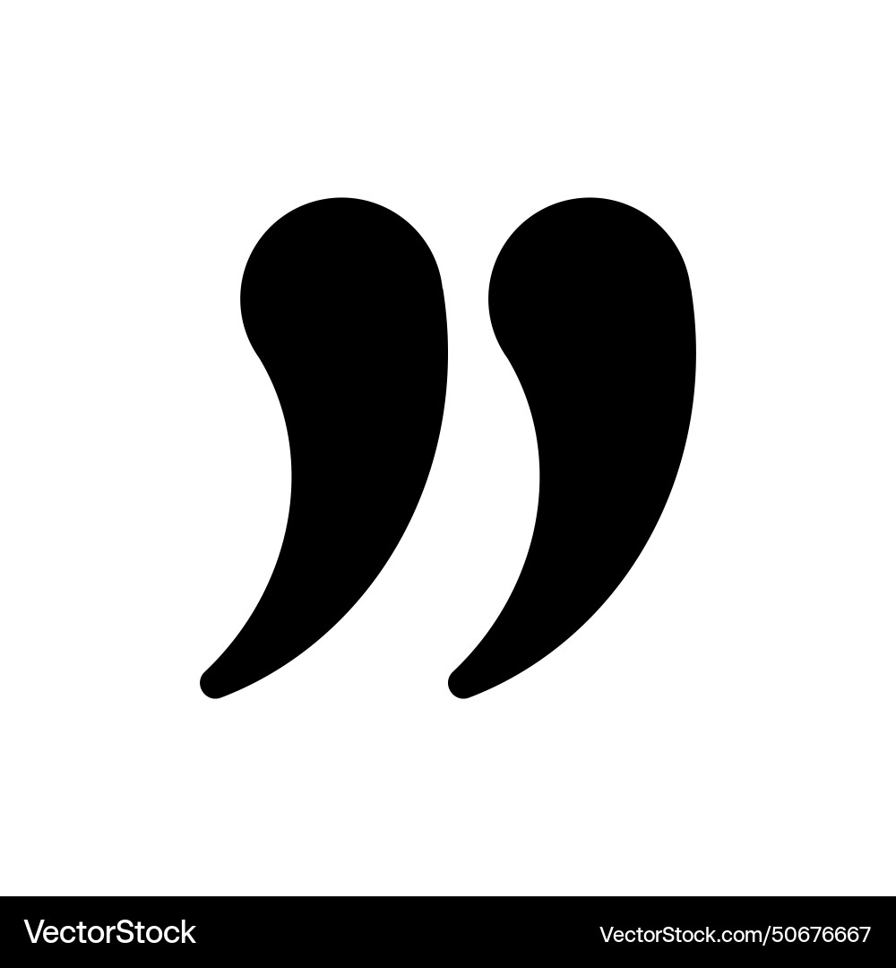 Quotation mark icon Royalty Free Vector Image - VectorStock