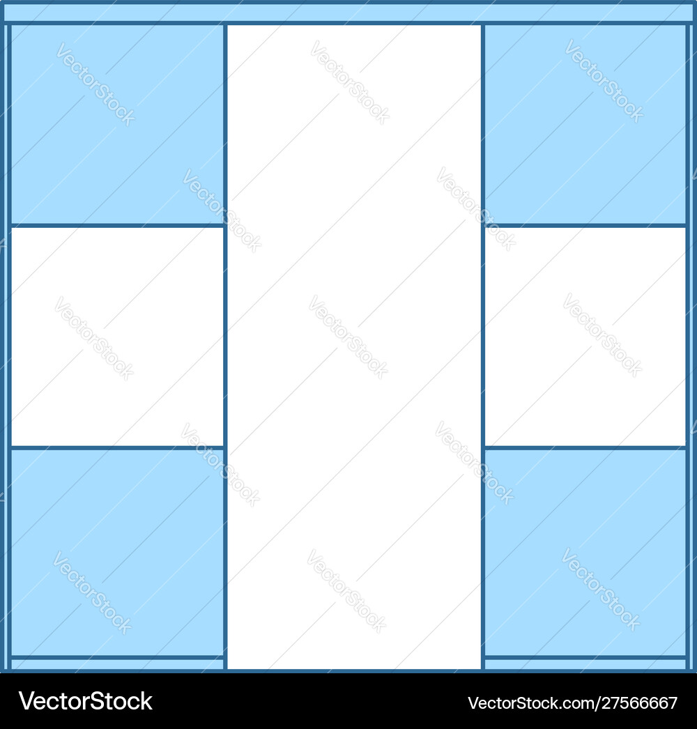 Wardrobe closet icon Royalty Free Vector Image