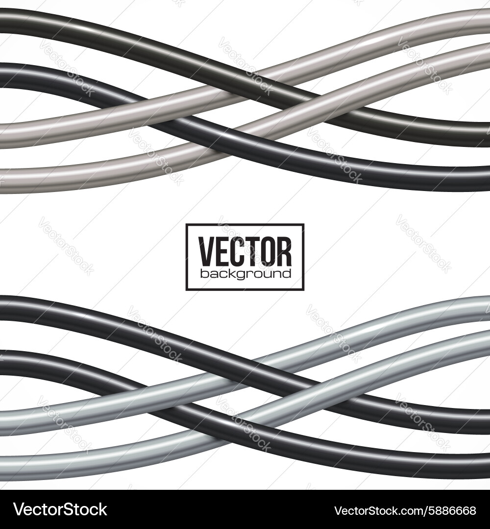 Schwarze und graue Kabel Hintergrund Lizenzfreier Vektor