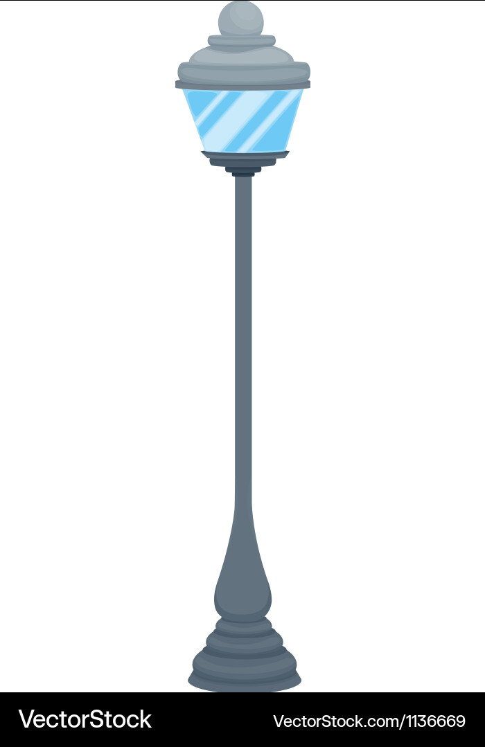 A street lamp Royalty Free Vector Image - VectorStock