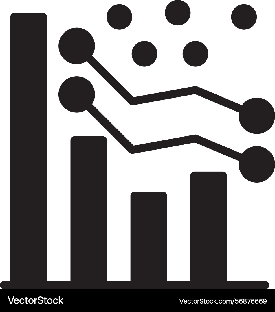 Bar graph icon Royalty Free Vector Image - VectorStock