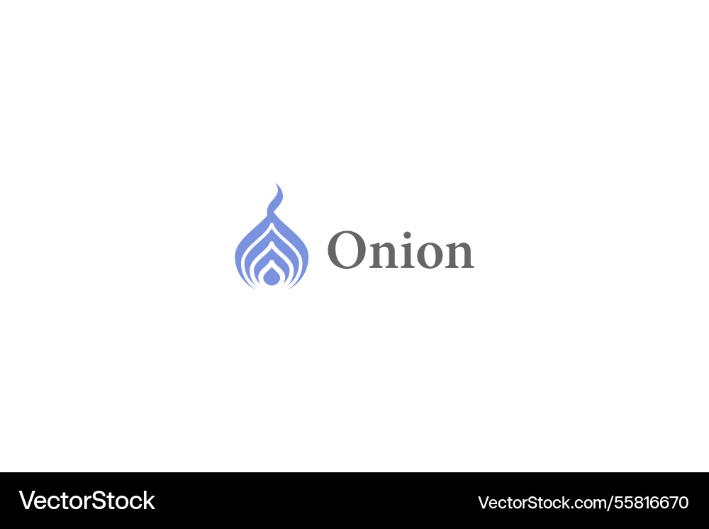 Onion logo Royalty Free Vector Image - VectorStock