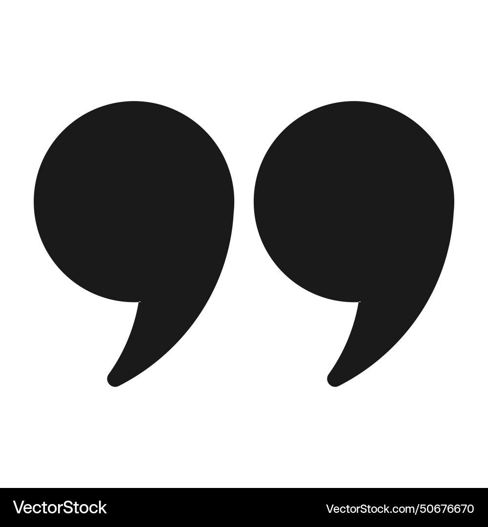 Quotation mark icon Royalty Free Vector Image - VectorStock