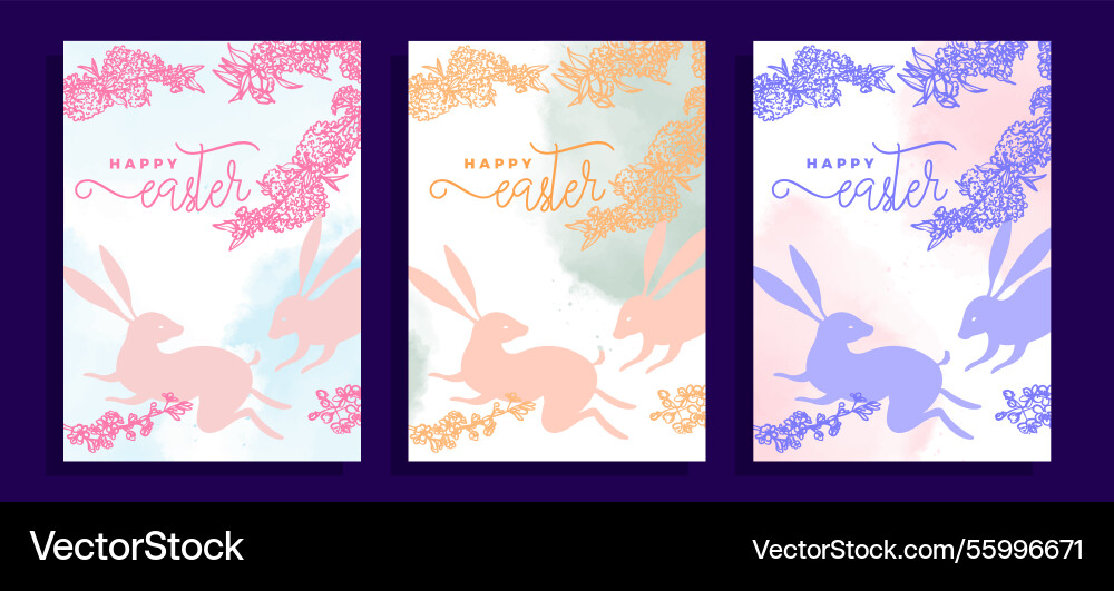A4 easter designs for print and web Royalty Free Vector
