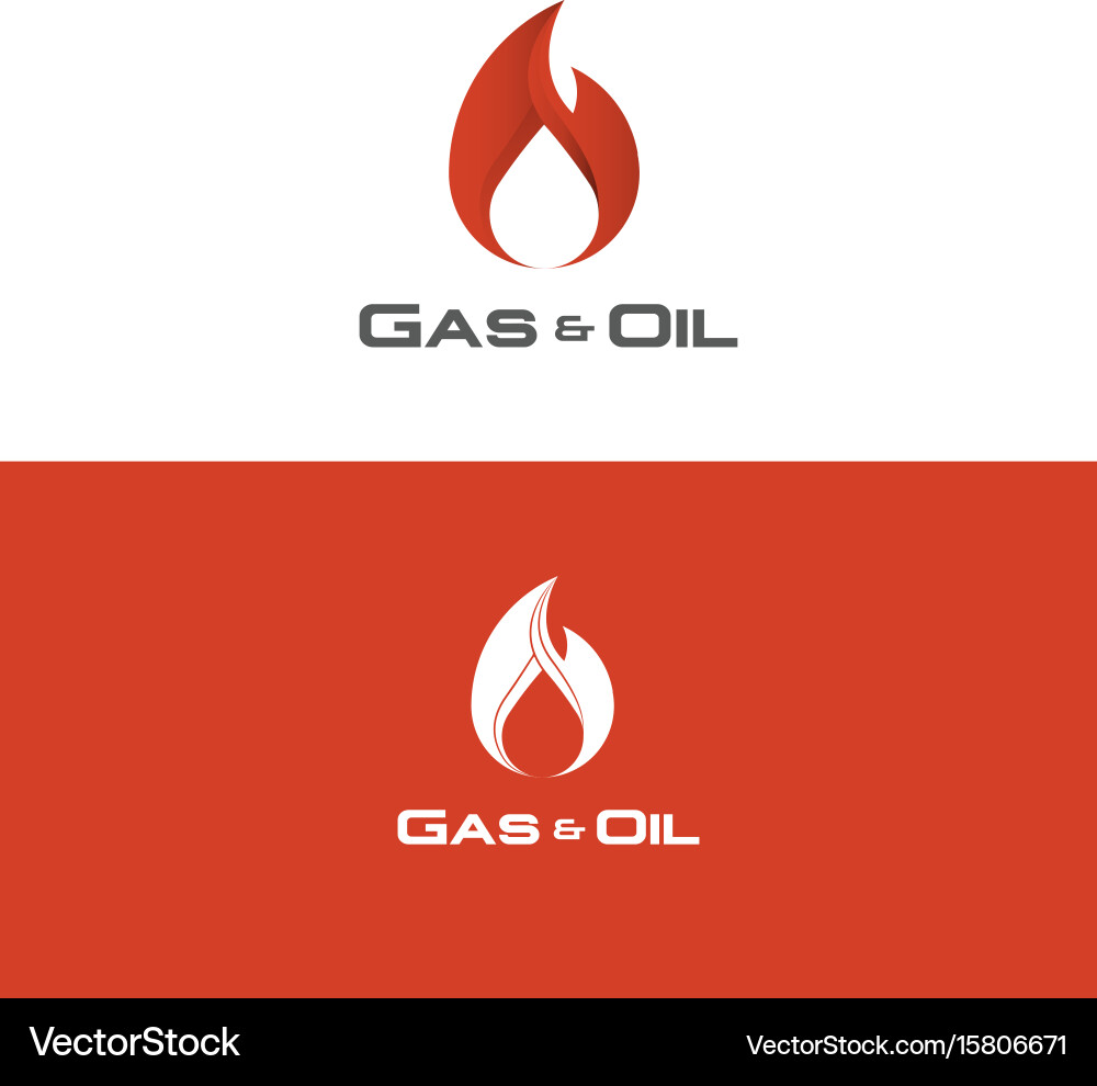 Gas and oil logo Royalty Free Vector Image - VectorStock