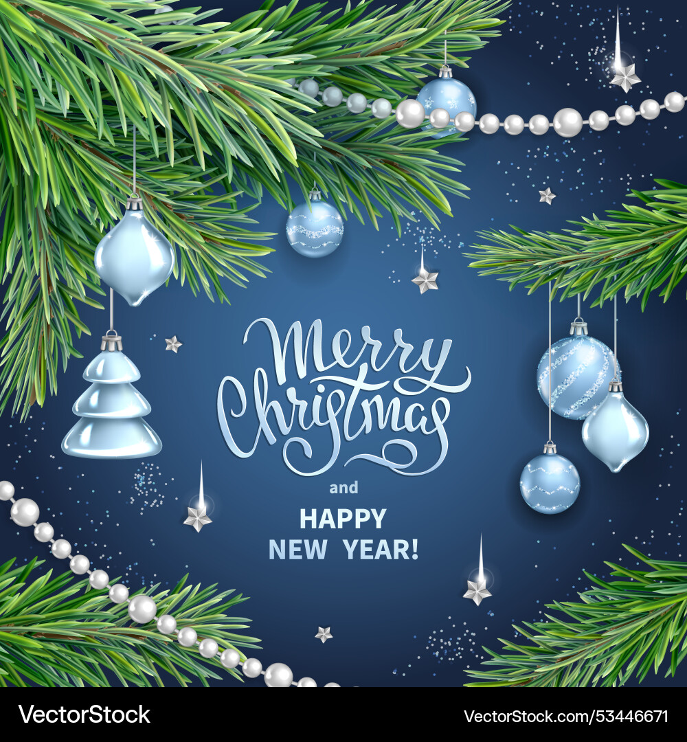 Merry christmas decorations 2020 Royalty Free Vector Image
