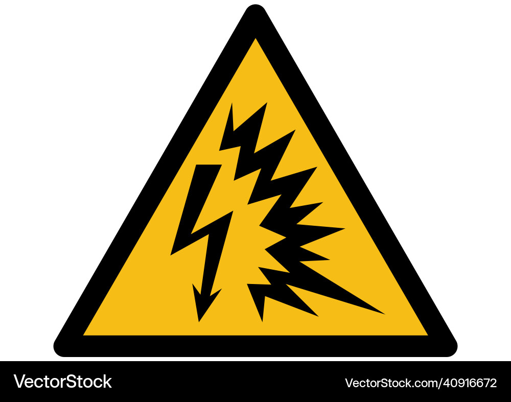 Arc flash hazard Royalty Free Vector Image - VectorStock
