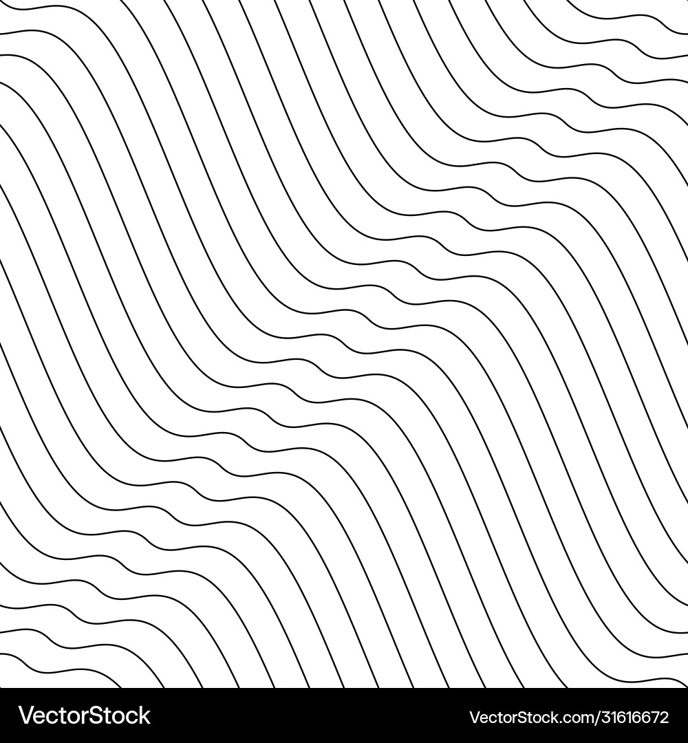Creative seamless outline pattern striped Vector Image
