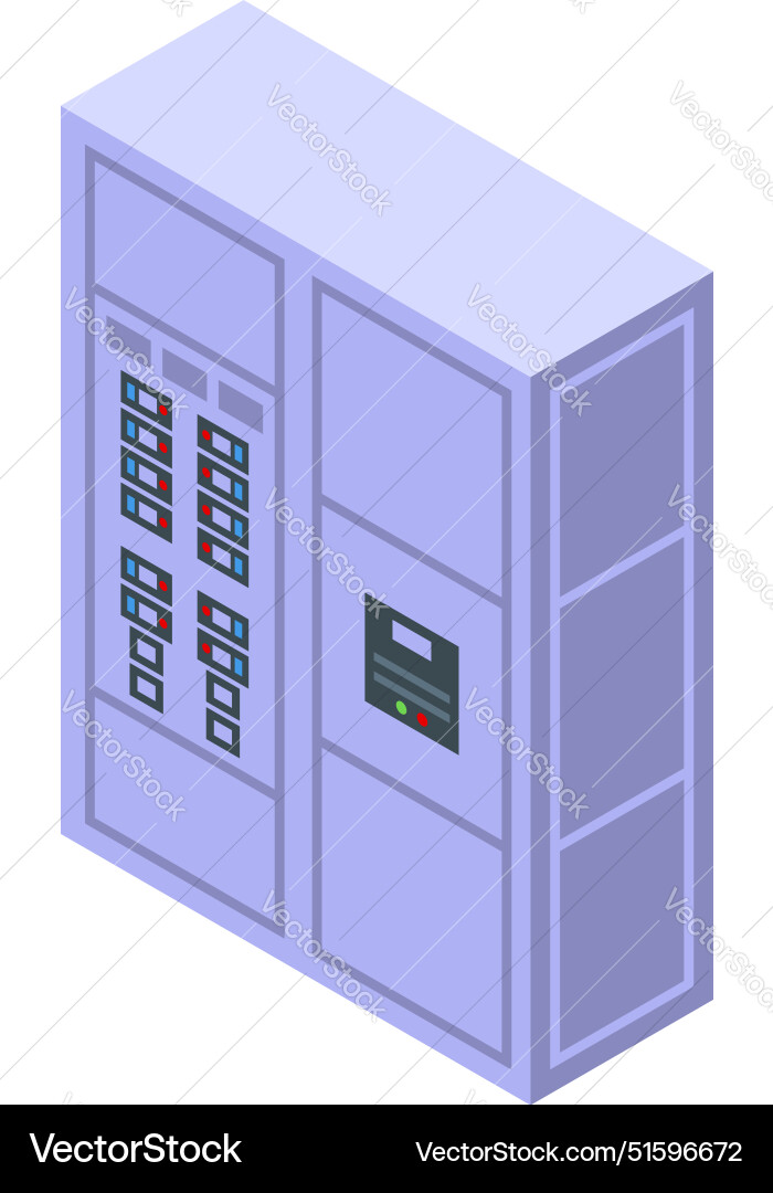 Electrical control panel displaying data Vector Image