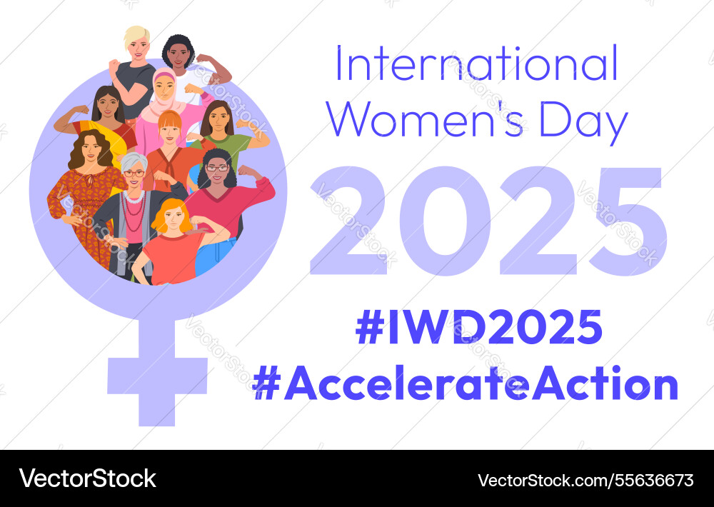 Accelerate action campaign pose international Vector Image