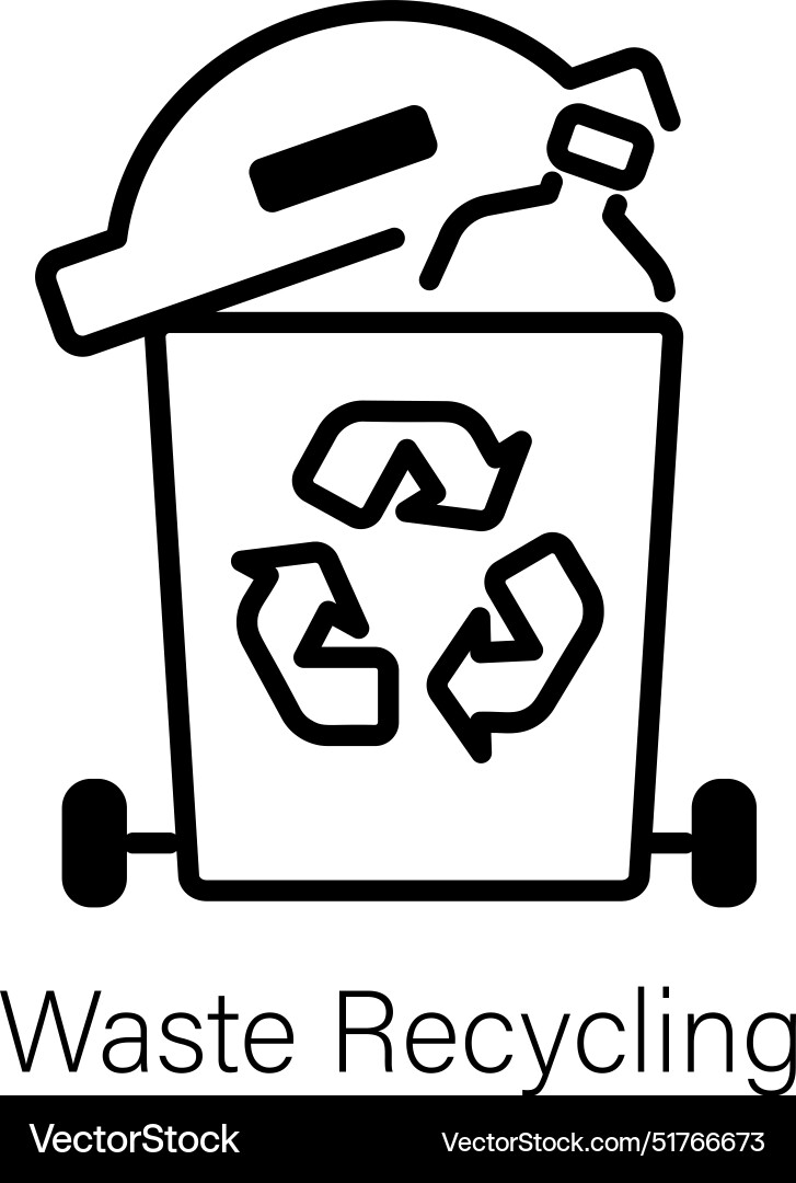 Waste recycling Royalty Free Vector Image - VectorStock