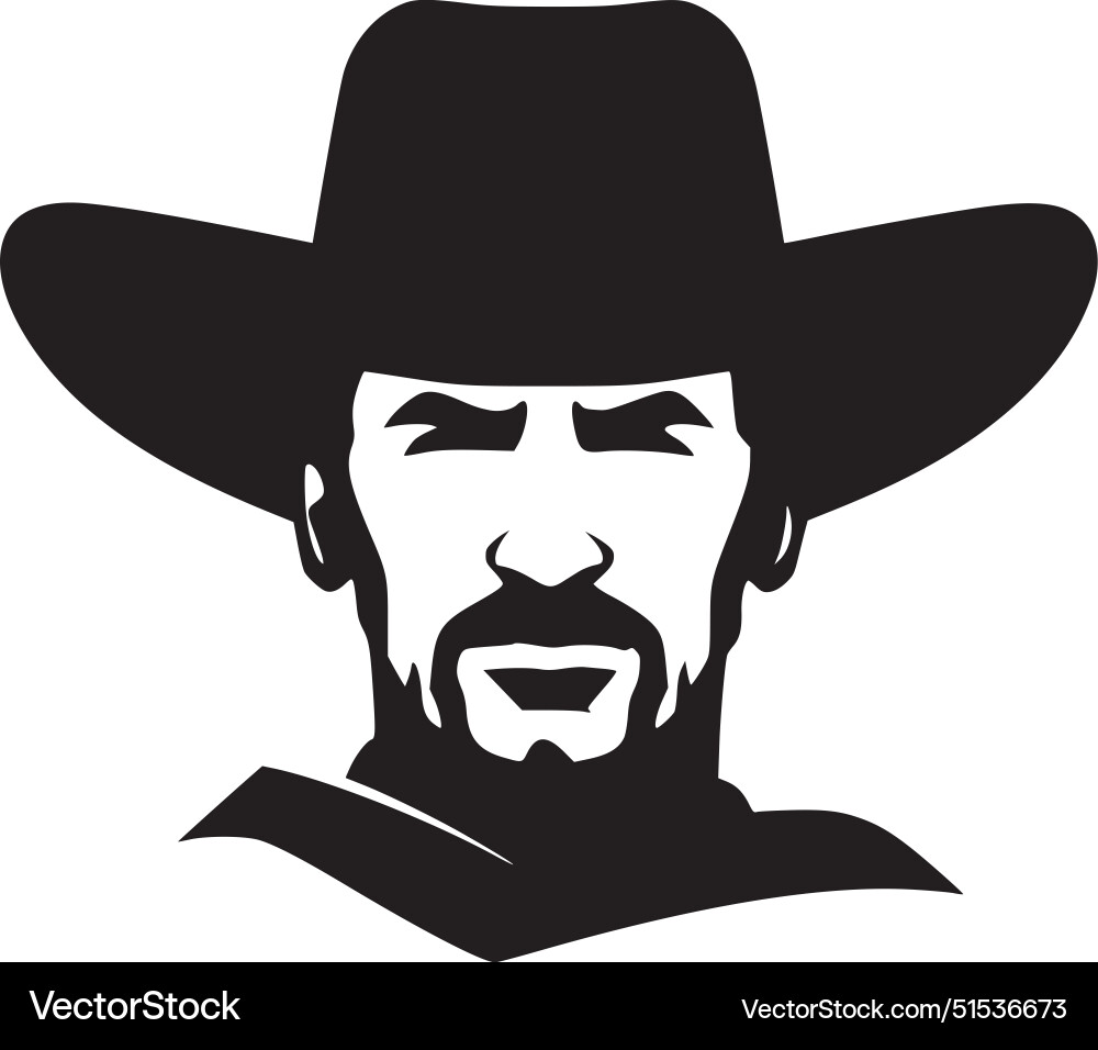 Western - black and white Royalty Free Vector Image