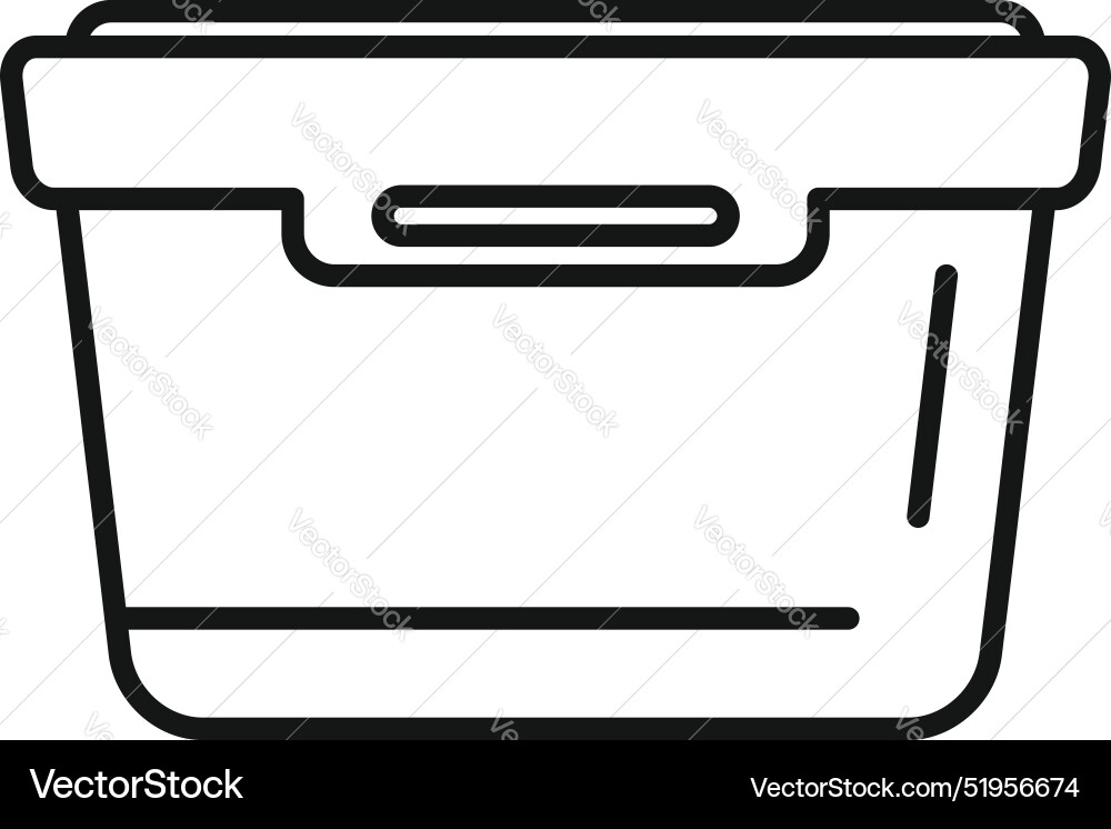 Empty plastic lunchbox container keeping food Vector Image