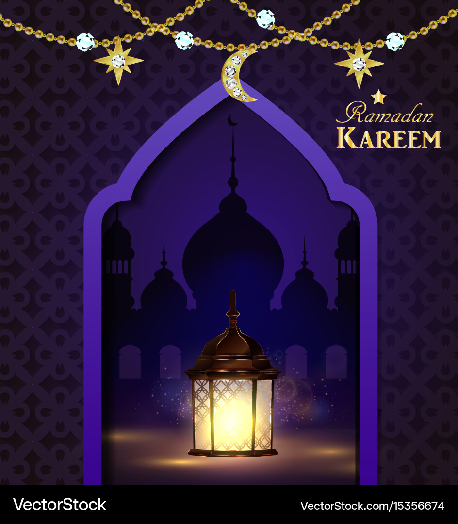 Islamic design mosque door Royalty Free Vector Image