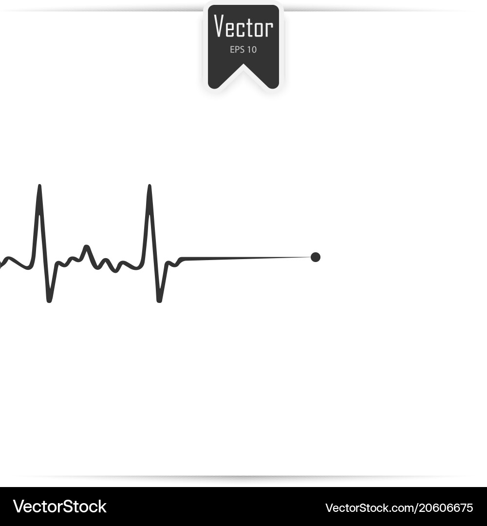 Cardiac Arrest Icon - Death Royalty Free Vector Image