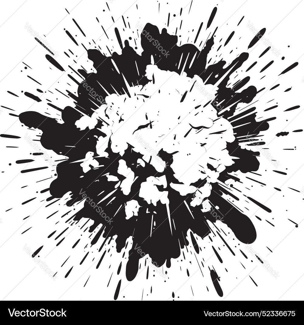Cartoon kaboom dynamic black icon power pop Vector Image