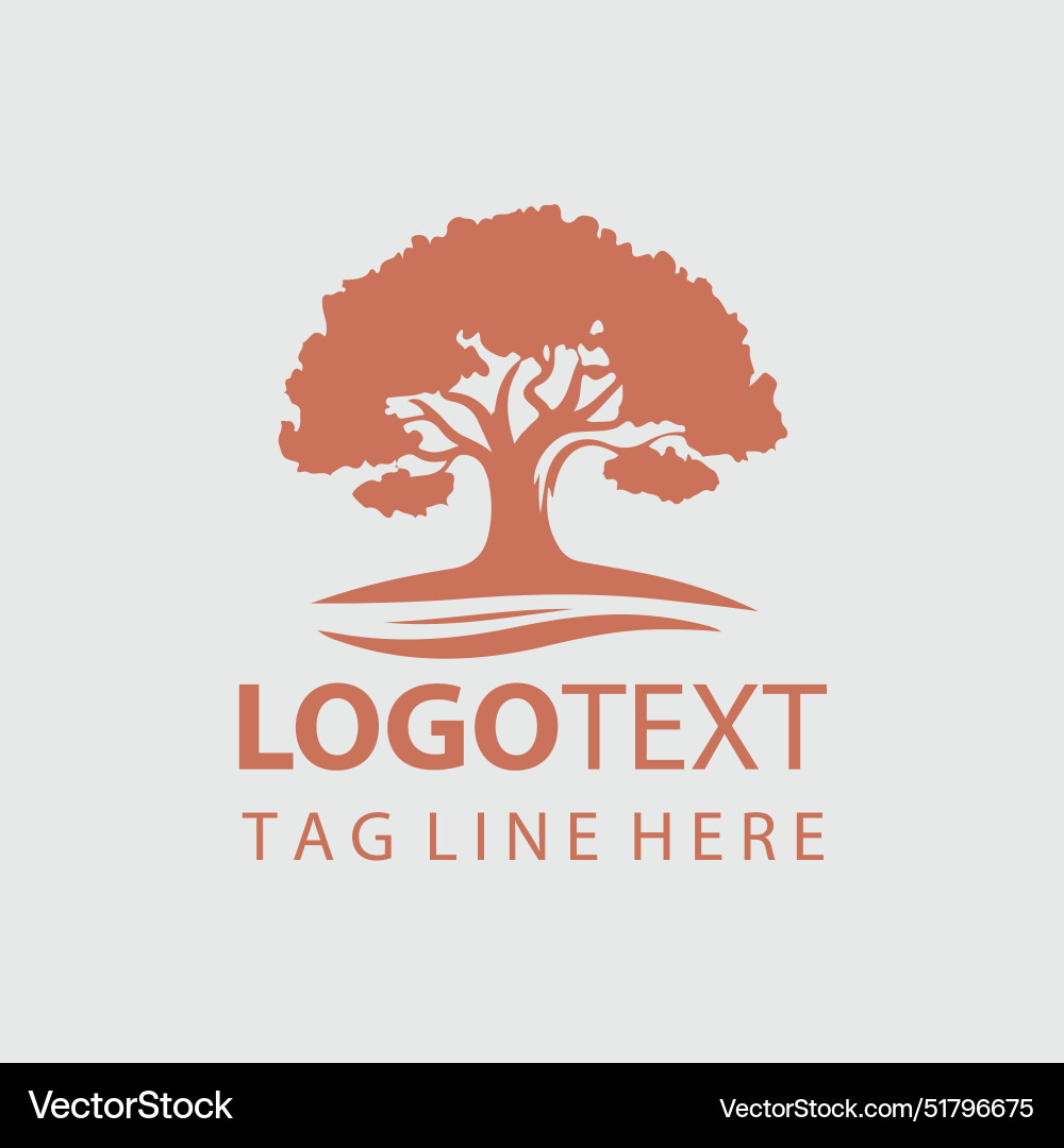 Oak tree logo Royalty Free Vector Image - VectorStock