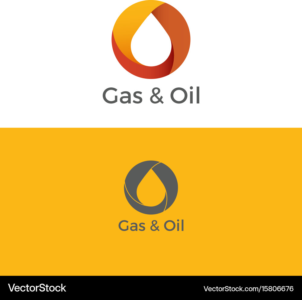 Gas and oil logo Royalty Free Vector Image - VectorStock