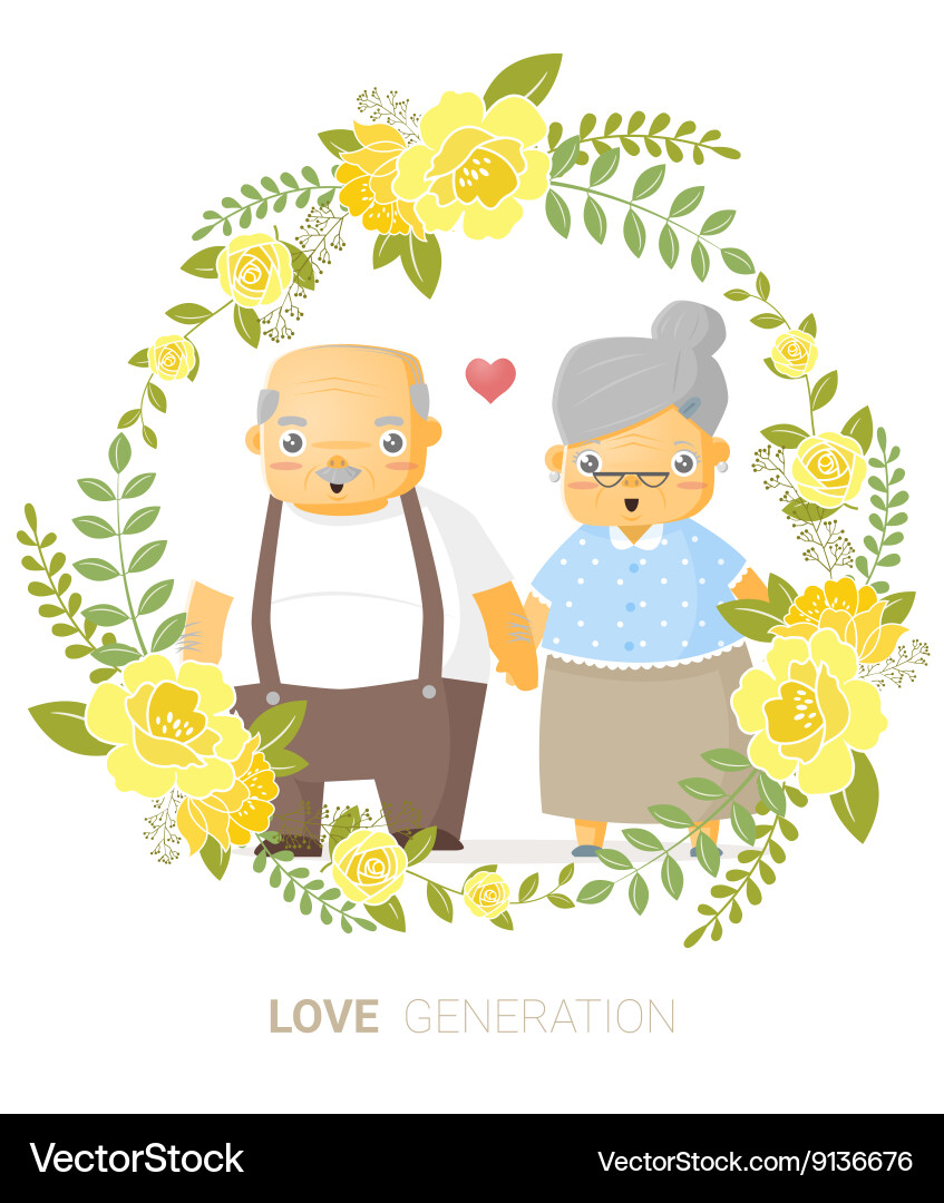 Love generation greeting card 4 Royalty Free Vector Image