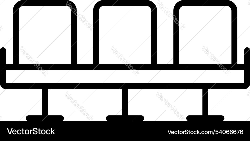 Seating line icon design Royalty Free Vector Image