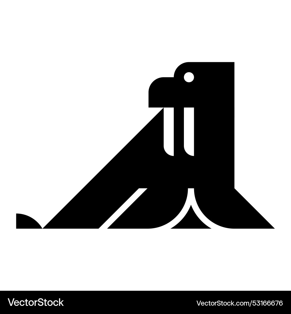 Walrus logo Royalty Free Vector Image - VectorStock