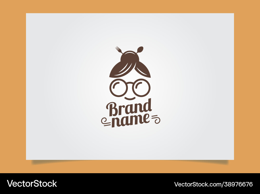 Women restaurant logo Royalty Free Vector Image