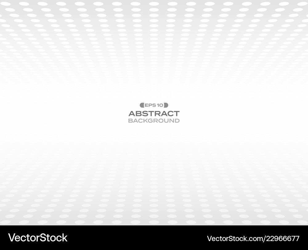 Abstract of gray dot patterns in perspective view Vector Image