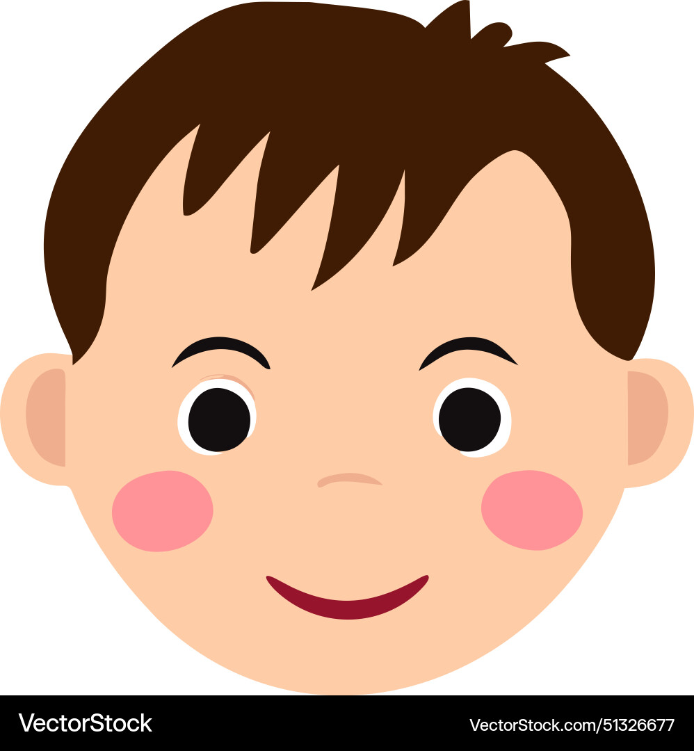 Baby face brown icon Royalty Free Vector Image