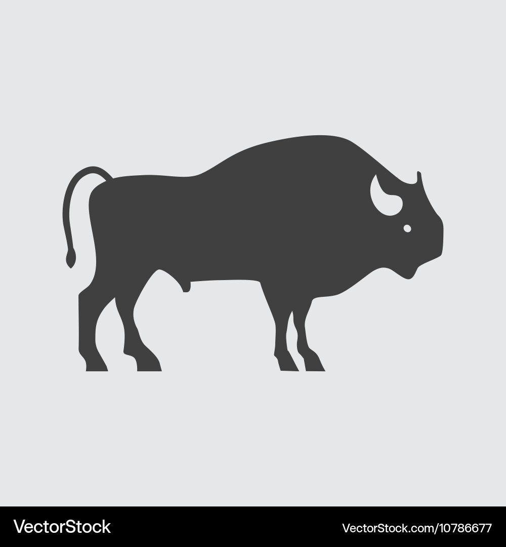 Buffalo icon Royalty Free Vector Image - VectorStock