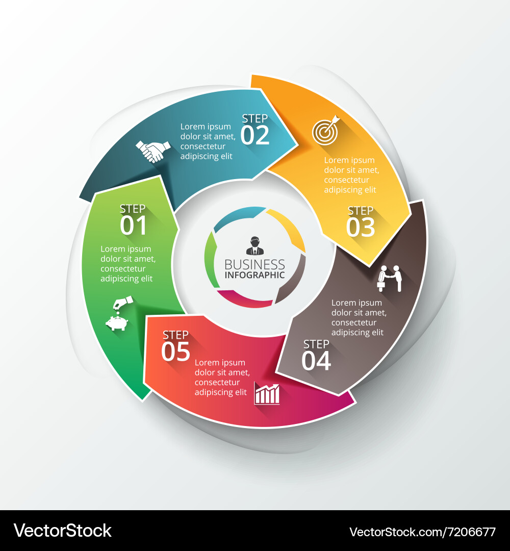 Circular Diagram Element Royalty Free Vector Image