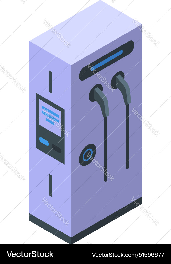 Electric vehicle charging station providing Vector Image