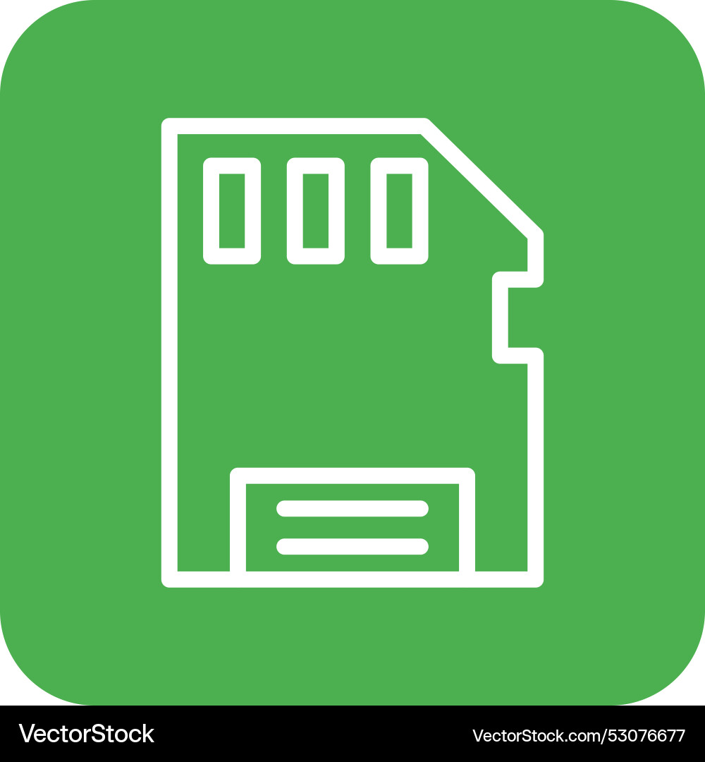 Micro sd icon design Royalty Free Vector Image