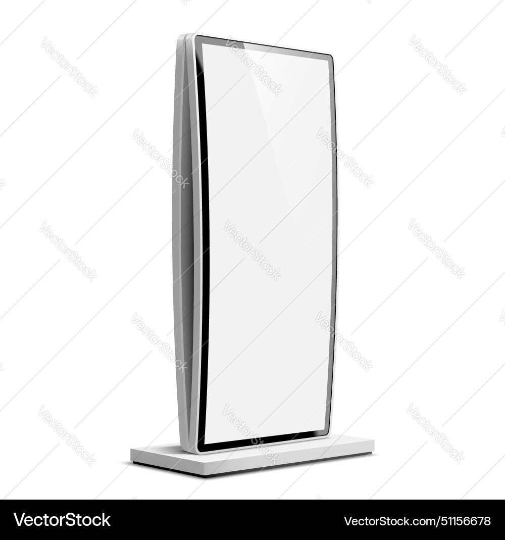 Billboard stand display mockup pos banner Vector Image