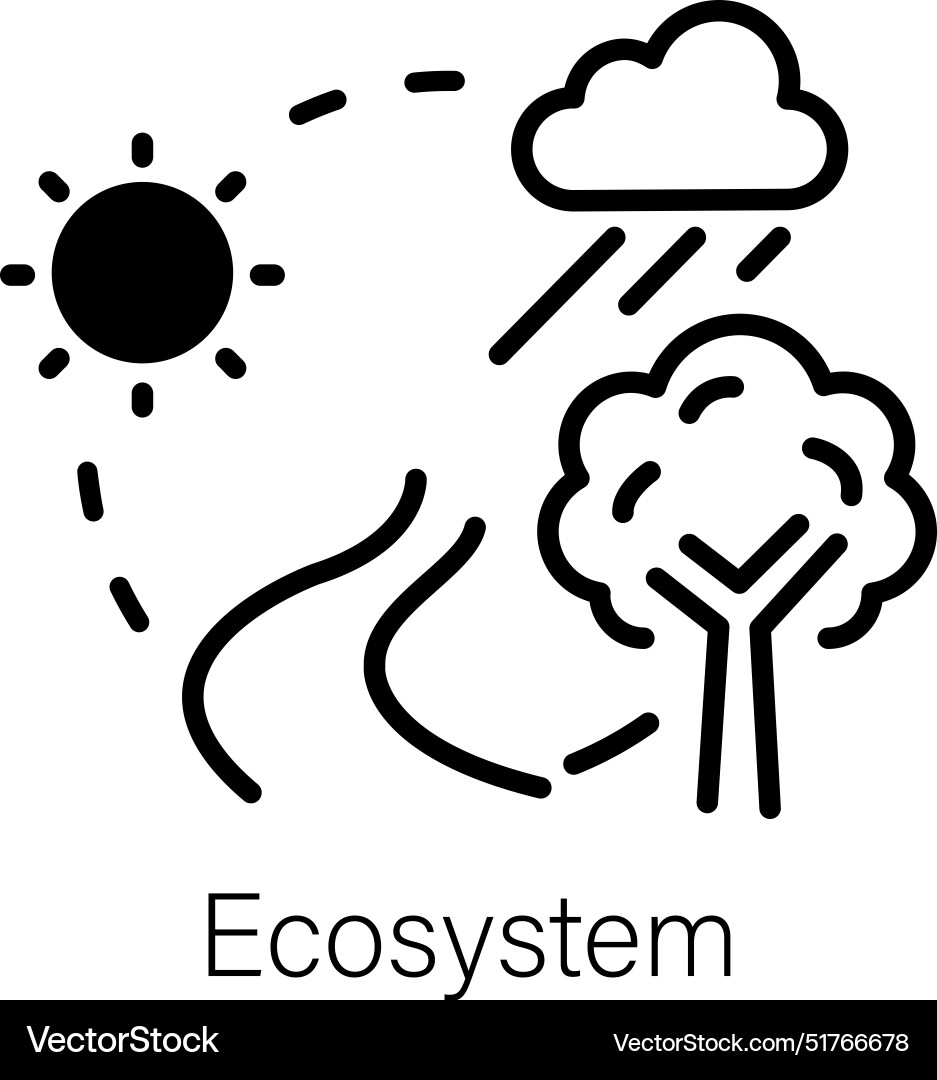 Ecosystem Royalty Free Vector Image - VectorStock