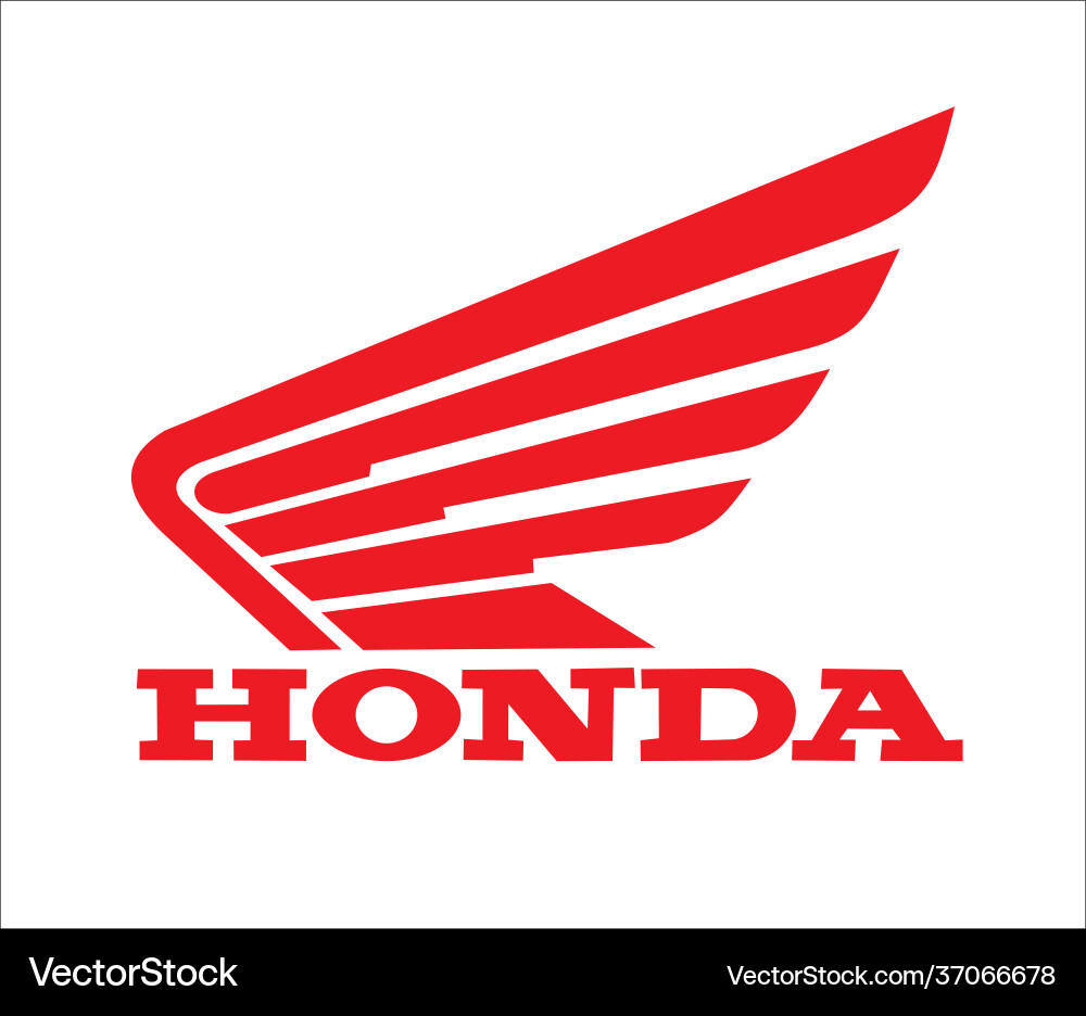Honda wing logo icon Royalty Free Vector Image