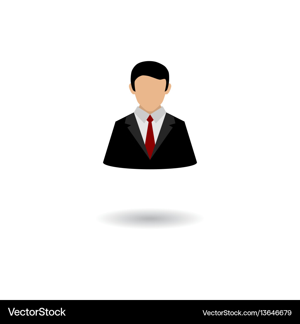 Businessman user icon Royalty Free Vector Image