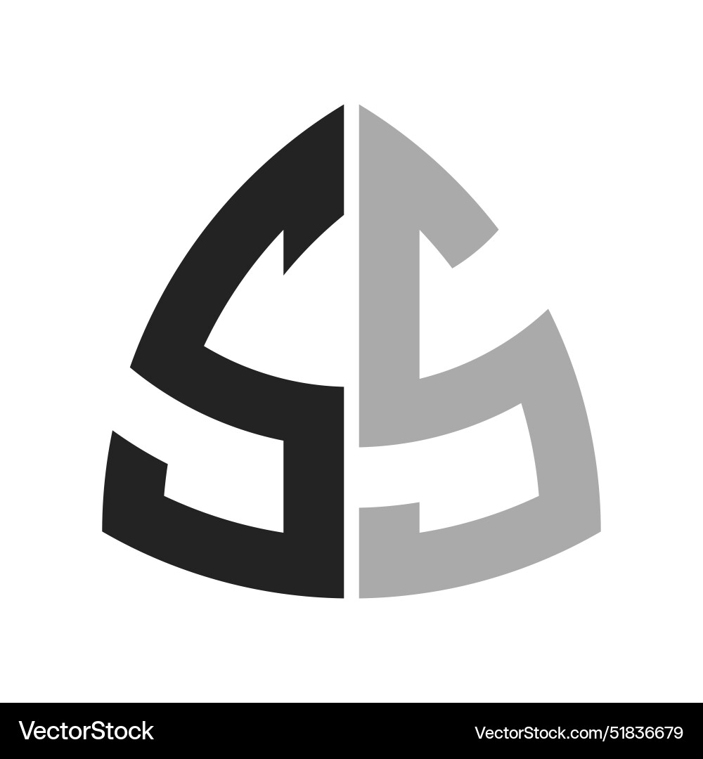 Modern creative ss logo design letter ss icon for Vector Image