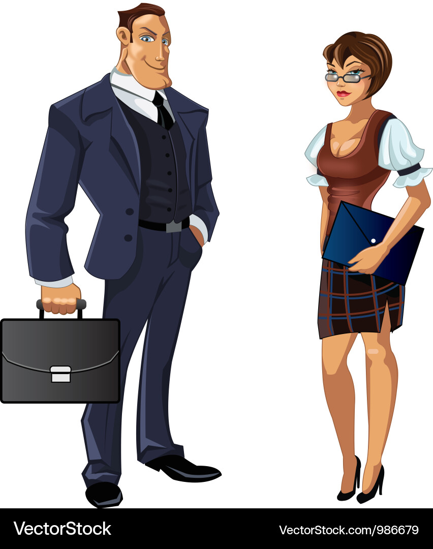 Office staff Royalty Free Vector Image - VectorStock