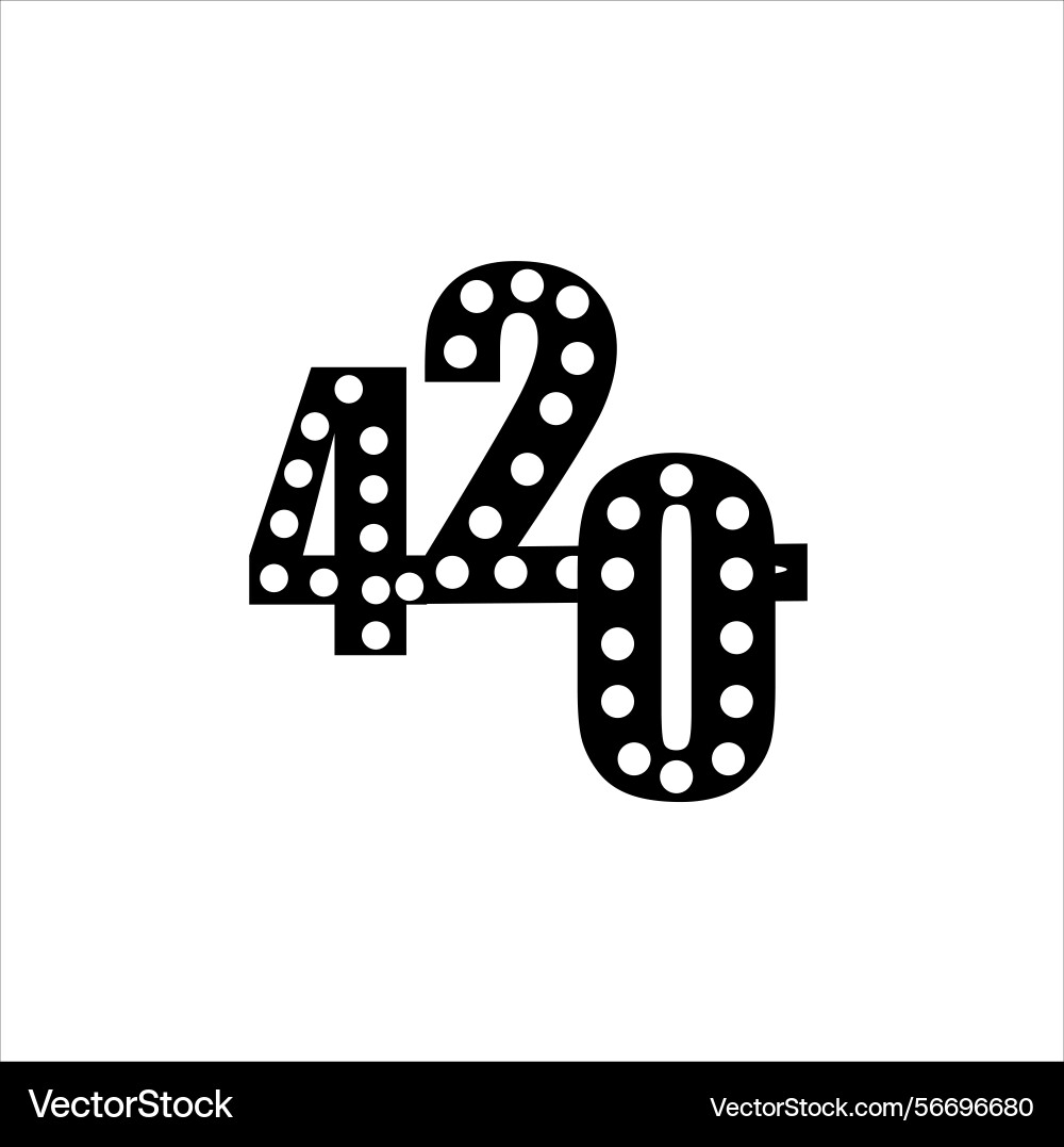 420 logo design Royalty Free Vector Image - VectorStock