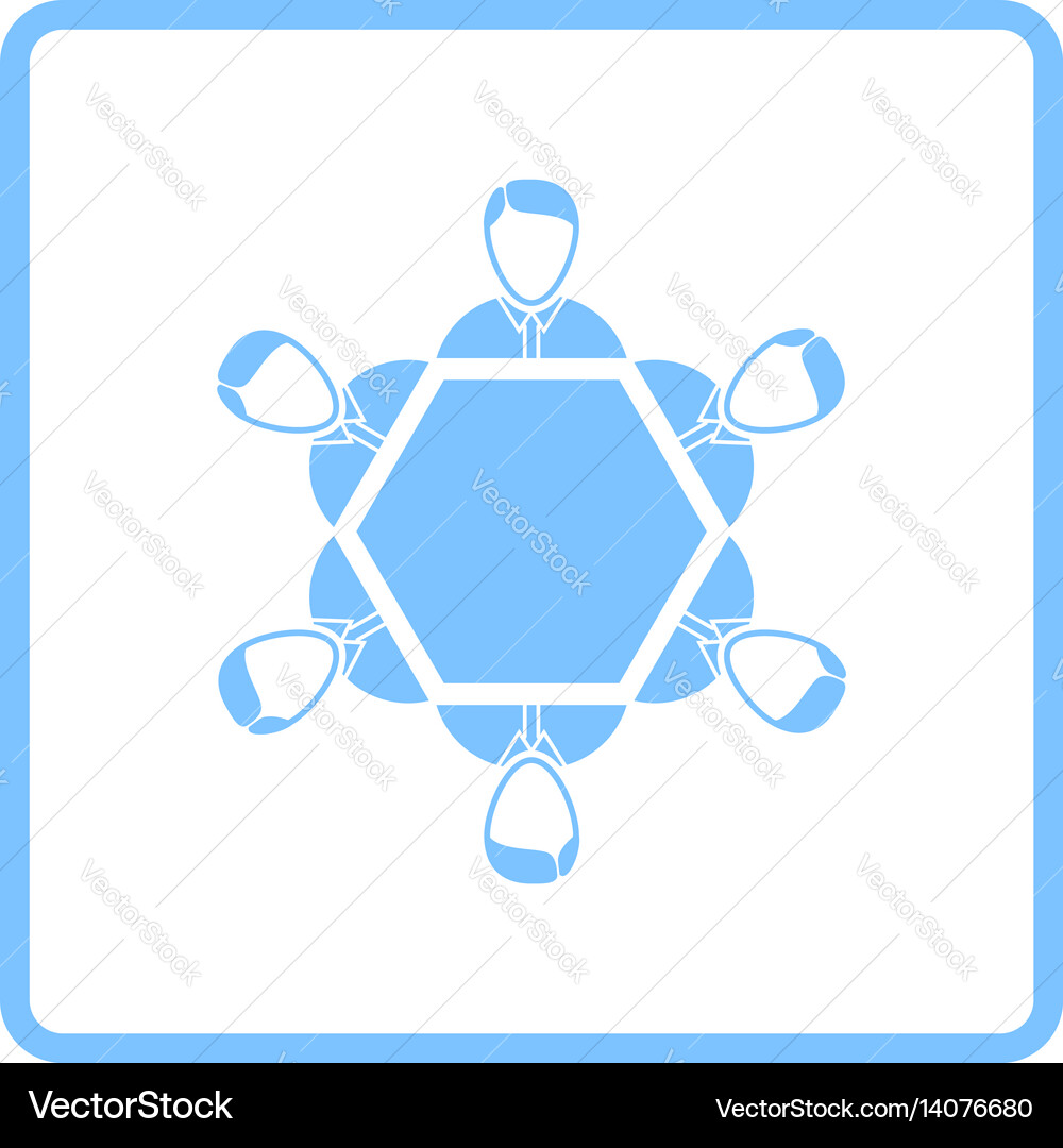 Conversation table icon Royalty Free Vector Image