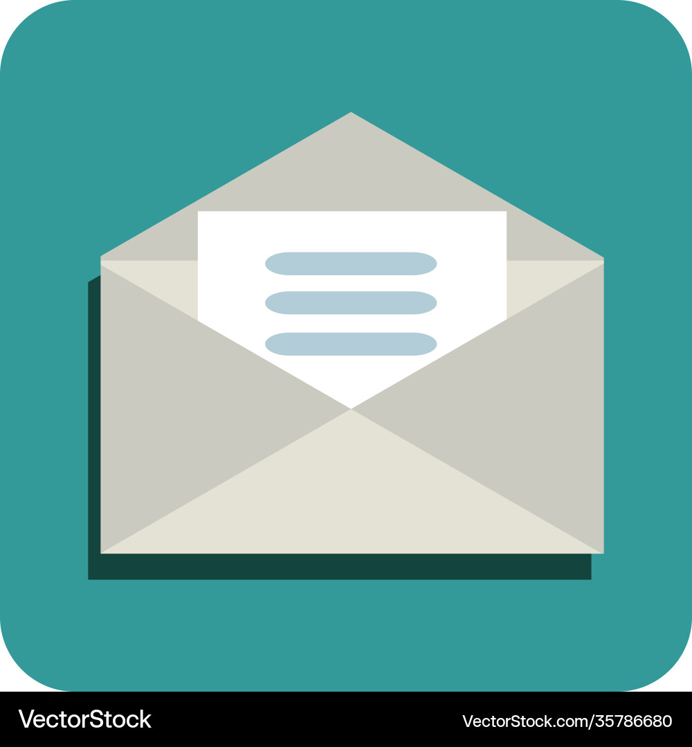 Email message icon Royalty Free Vector Image - VectorStock