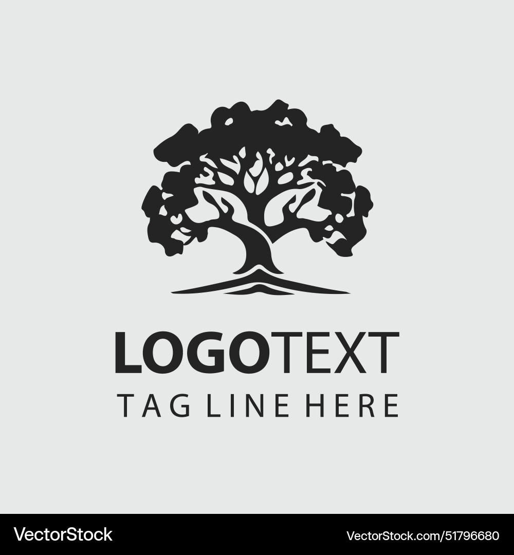 Oak tree logo Royalty Free Vector Image - VectorStock