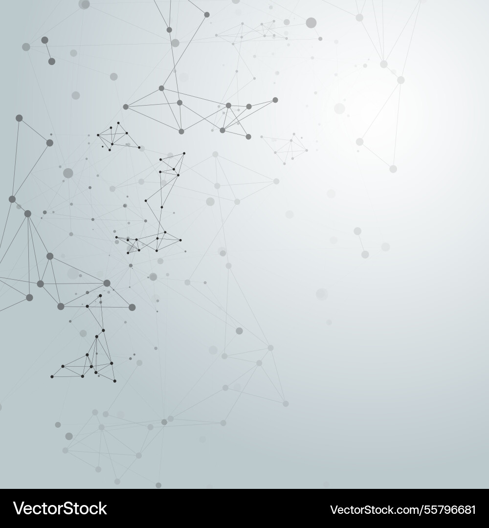 Abstract dots and lines chemistry molecular – Royalty-Free Vector ...