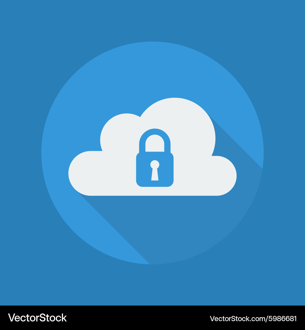 Cloud Security Icon Royalty Free Vector Image - VectorStock
