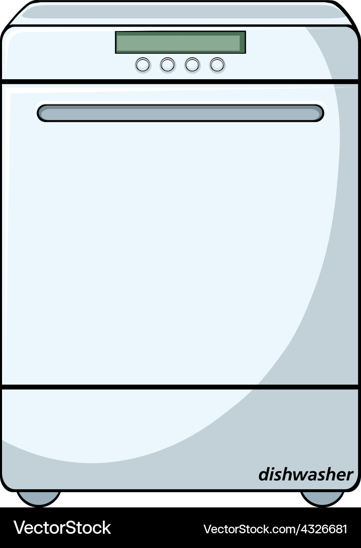 Dishwasher Royalty Free Vector Image - VectorStock
