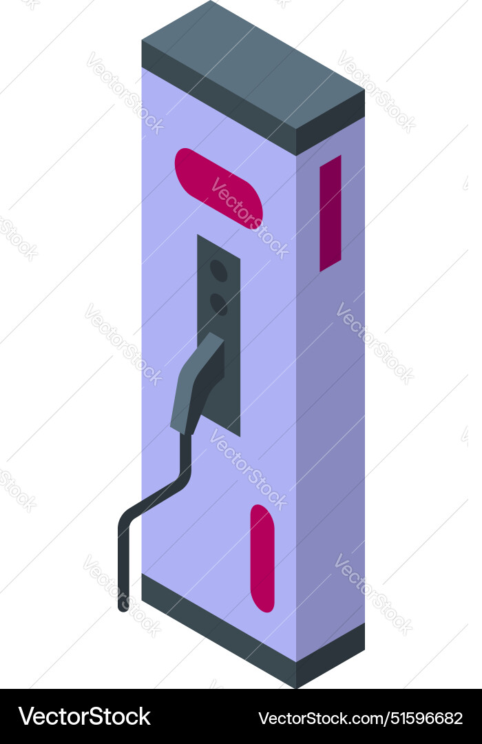 An electric vehicle charging Royalty Free Vector Image