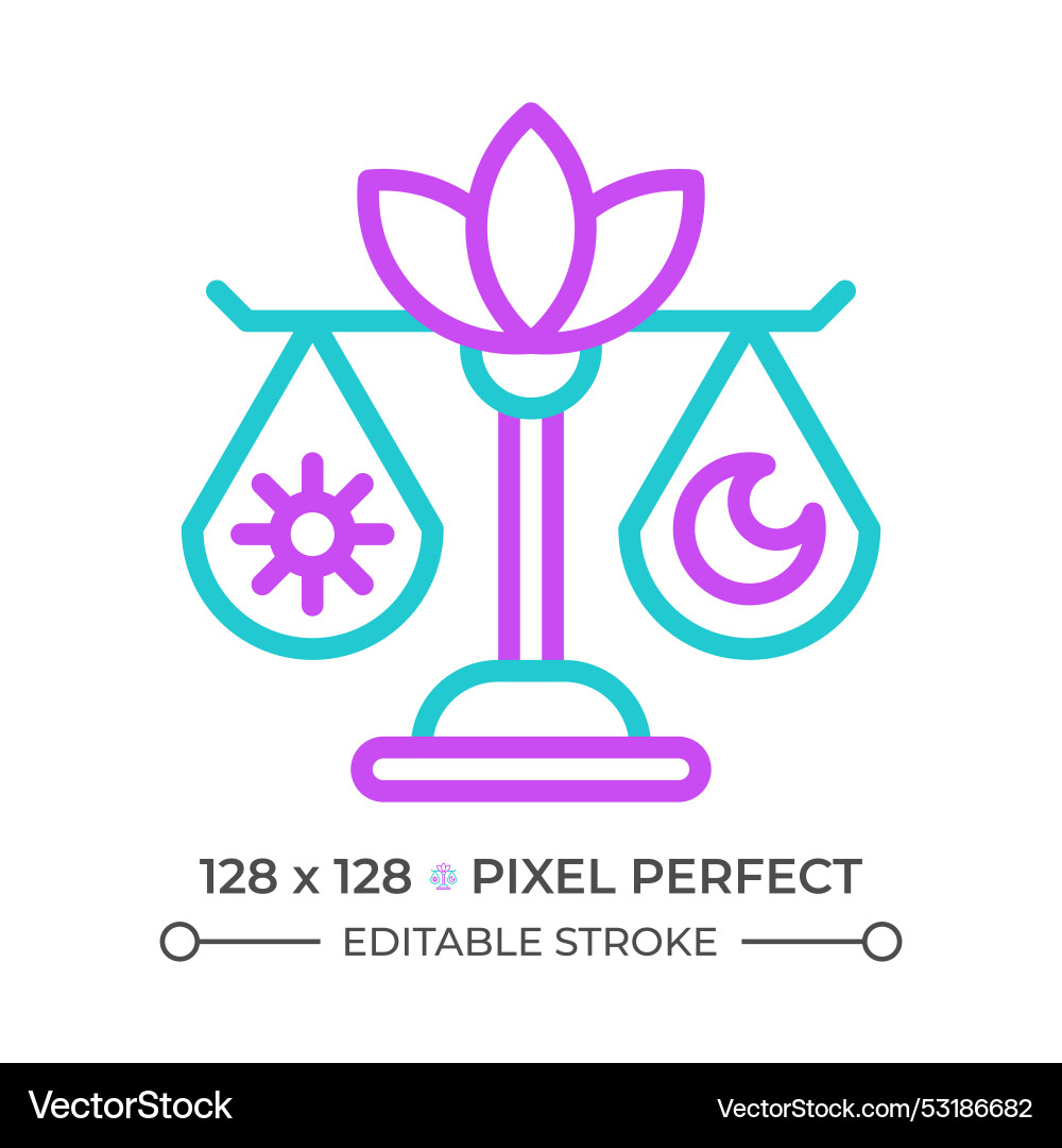 Lagom two color line icon Royalty Free Vector Image