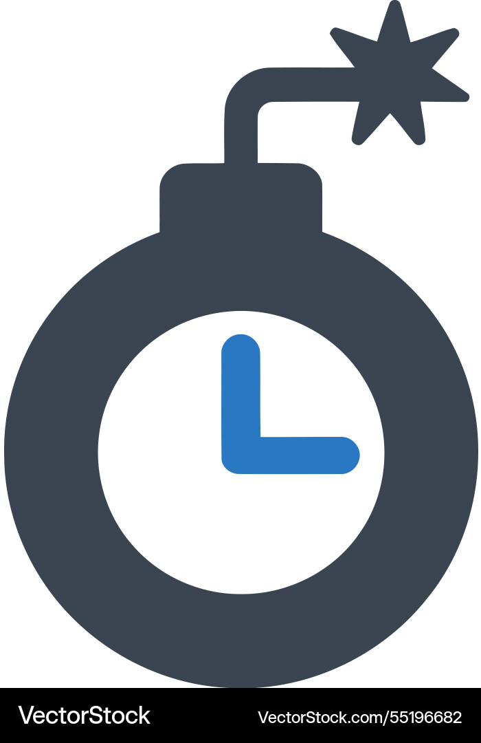 Timer bomb icon Royalty Free Vector Image - VectorStock