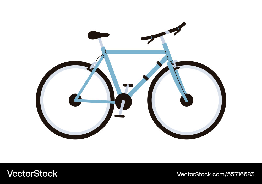 Bicycle side view eco-friendly bike with modern Vector Image