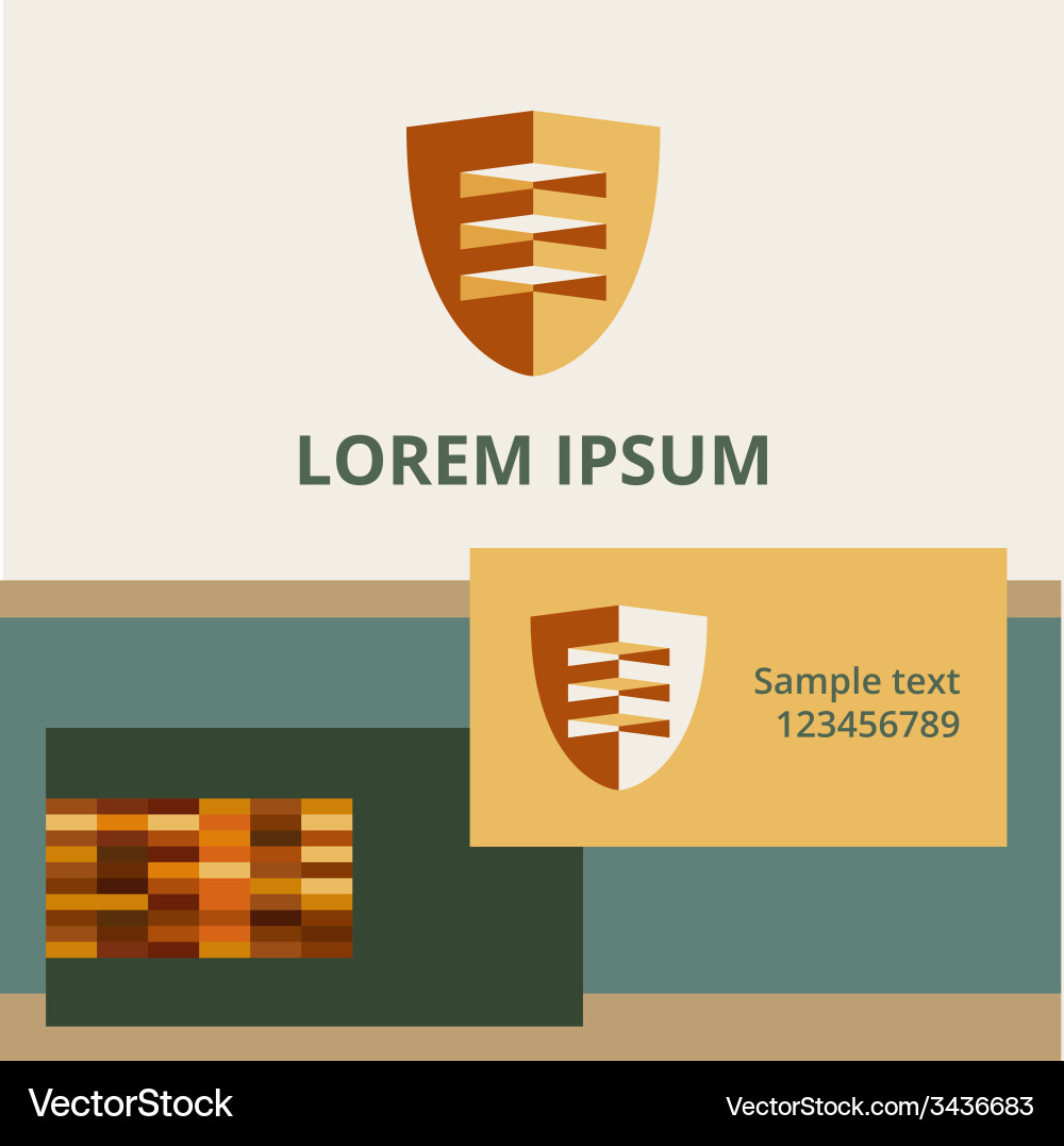 Editable template logo and brand elements Vector Image